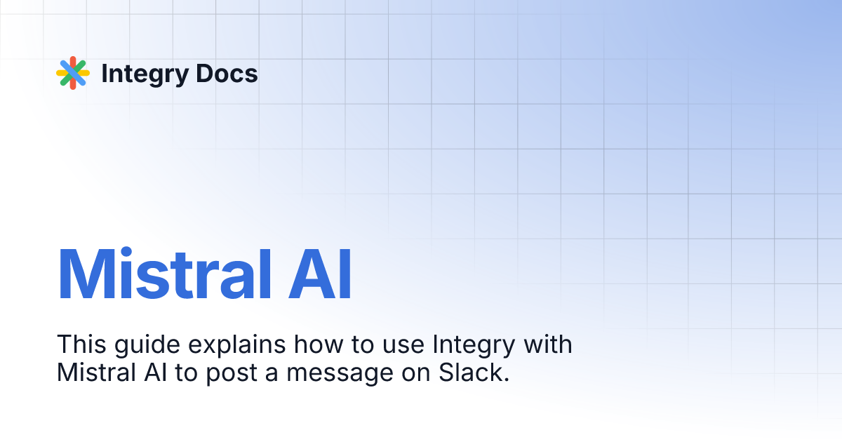 Mistral AI | Integry Docs