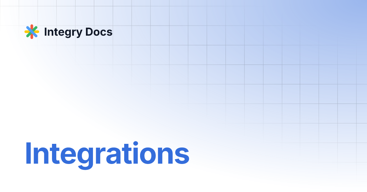 Integrations | Integry Docs
